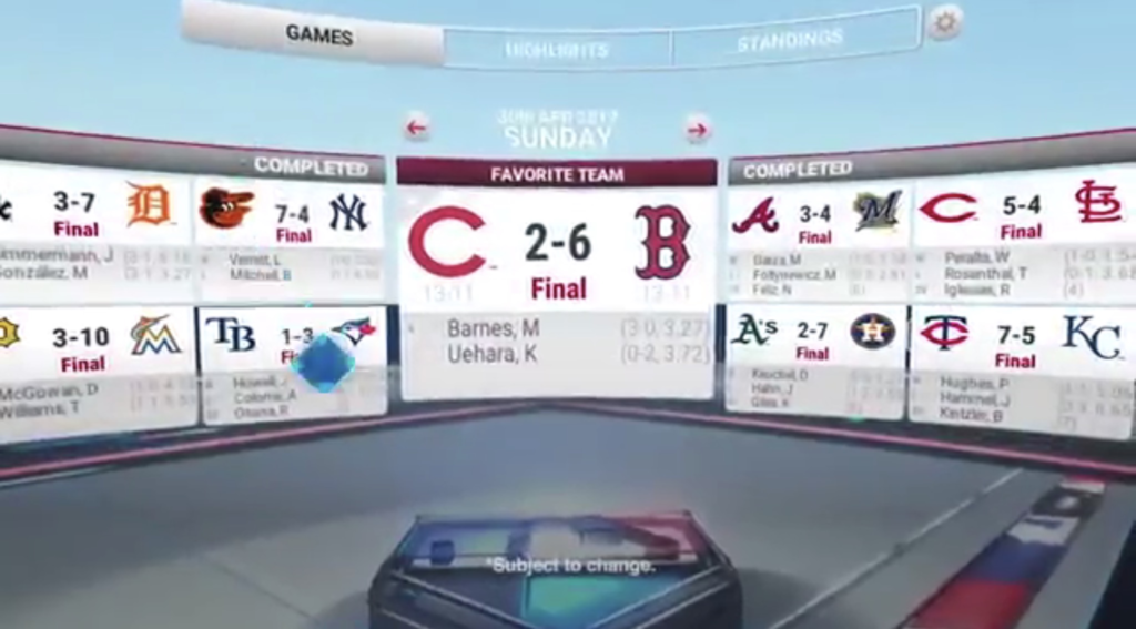 MLB At Bat VRアプリはDaydreamでライブゲームをストリーミング可能 | Around Mobile World
